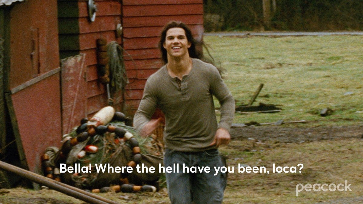 Bella, where the hell have you been, loca?