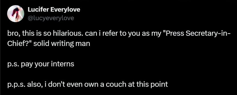 FOR IMMEDIATE RELEASE: Lucifer “Justin Case” Everylove Appoints ...