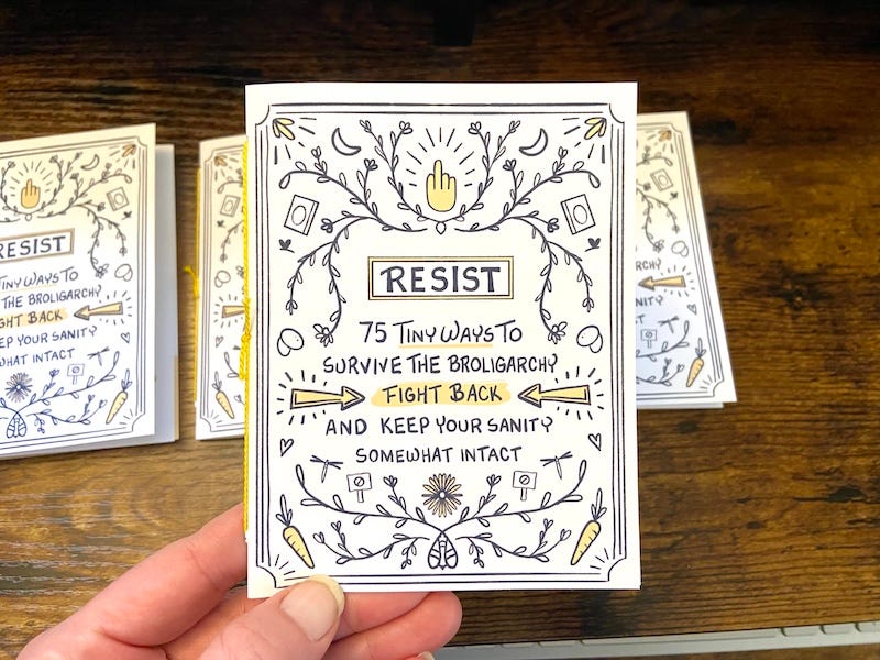 Resist: 75 Tiny Ways to Survive the Broligarchy, Fight Back, and Keep ...