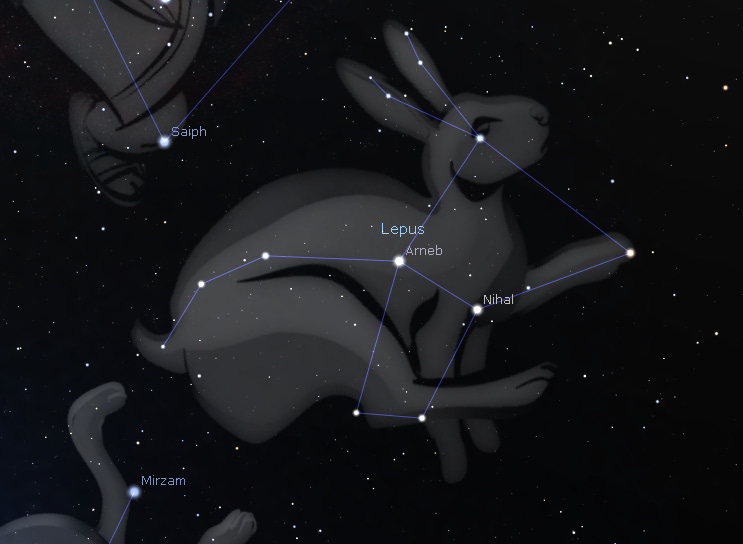 The swift Hare: constellation Lepus - Azur Ad Astra