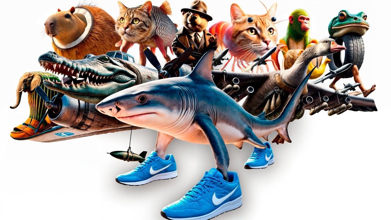 Italian Brainrot, Digital Chimeras : - by Erin Go Bragh