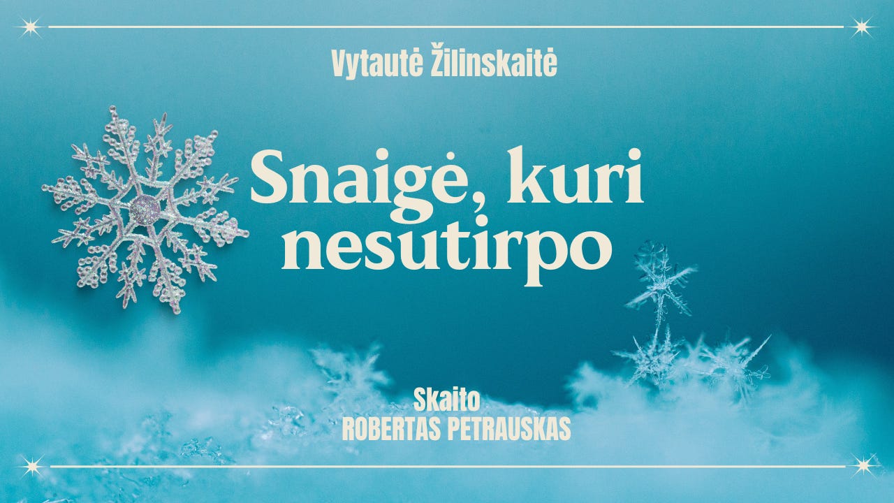 Pasakos ne tik vaikams. #3 Snaigė, kuri nesutirpo (V. Žilinskaitė)