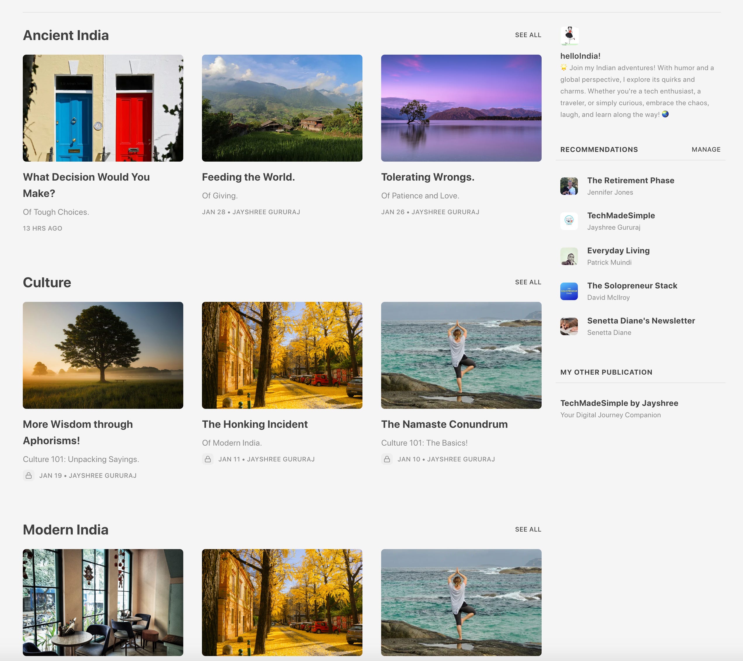 Substack: Designing Your Publication Home Page.