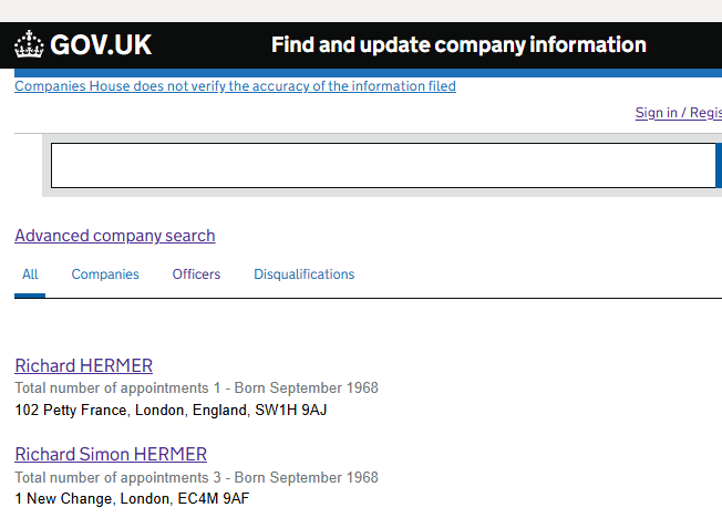 Attorney General Richard Hermer failed to declare Matrix Chambers ...