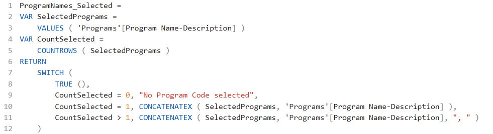 Handling Multiple Values in DAX Like a Pro: Displaying Text for Multi-Selections in Power BI