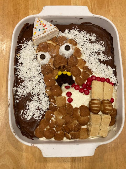 Junk Food #4: Devouring Saturn Devouring his Son Cake