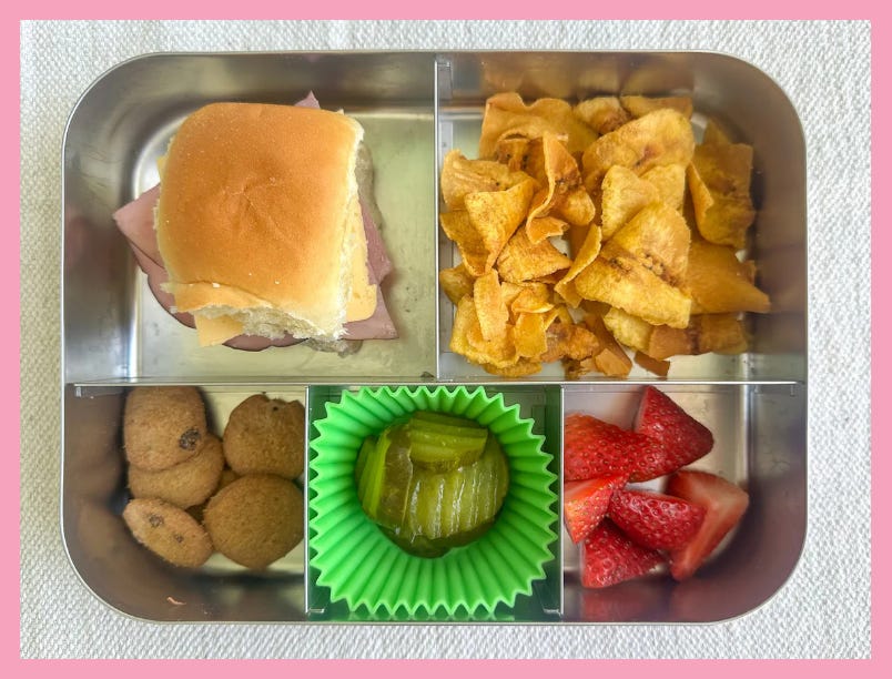 my lunchbox-packing cheat sheet