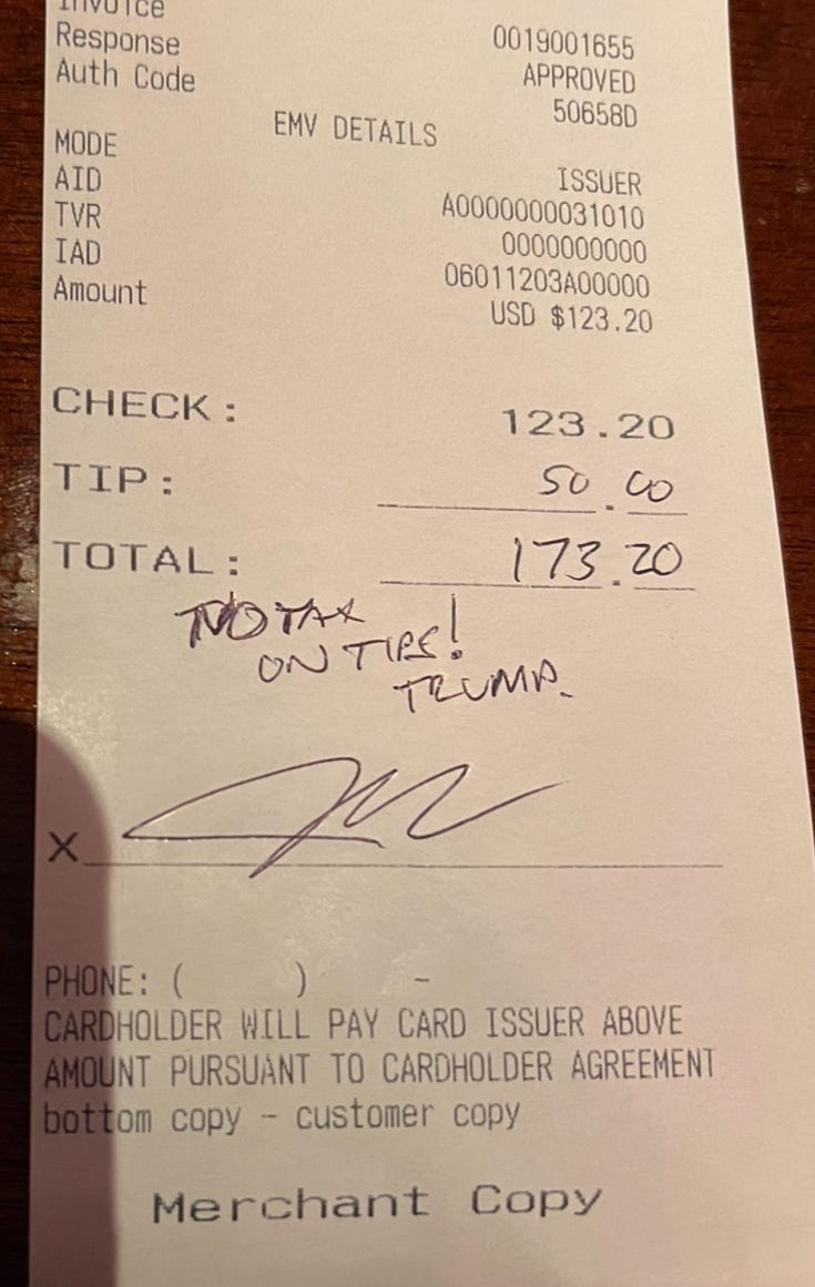 Kamala shoplifts a signature DJT campaign theme