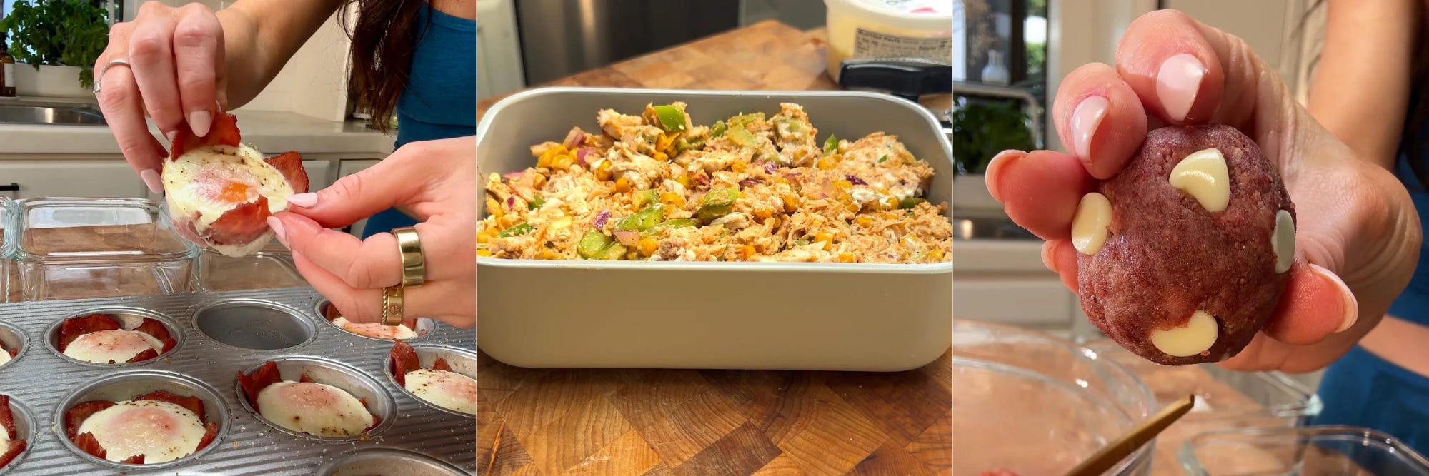 Lainie's 3-2-1s: Turkey Bacon Egg Cups, Taco Chicken Salad, and ...