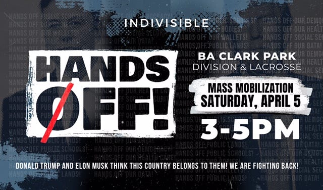 Hands Off Protest Notice - Spokane Indivisible