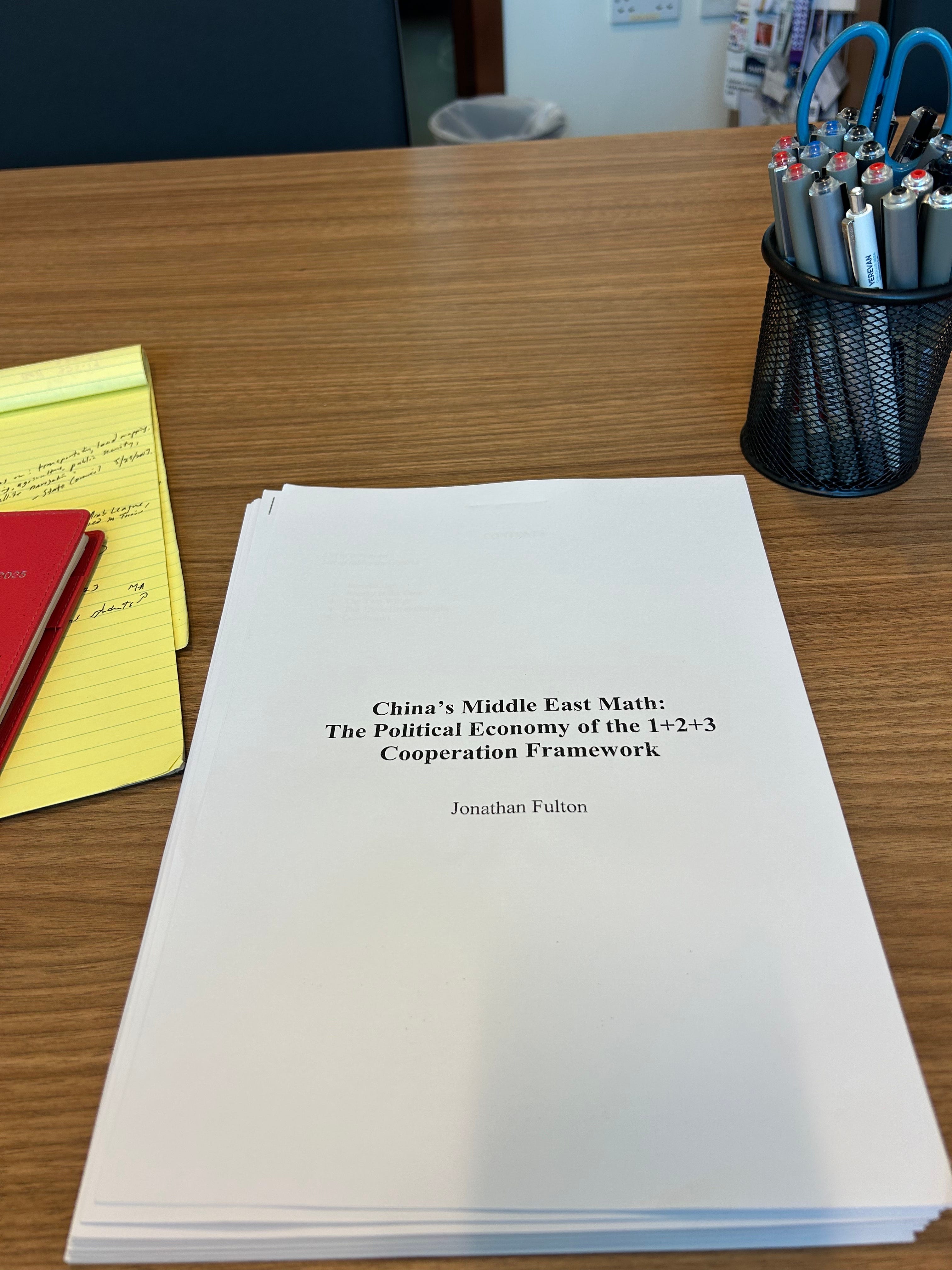 China's Middle East Math: The Political Economy of the 1+2+3 ...