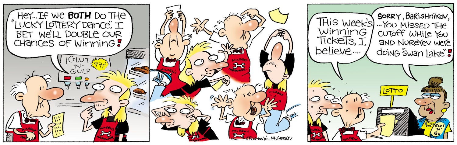 Mullets comic strip by McGarry and Stromoski: The week where Scab and ...