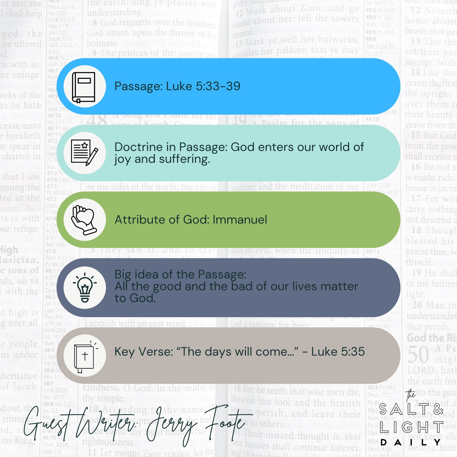 Feasting or Fasting? - by Jerry Foote and Paul Christopher