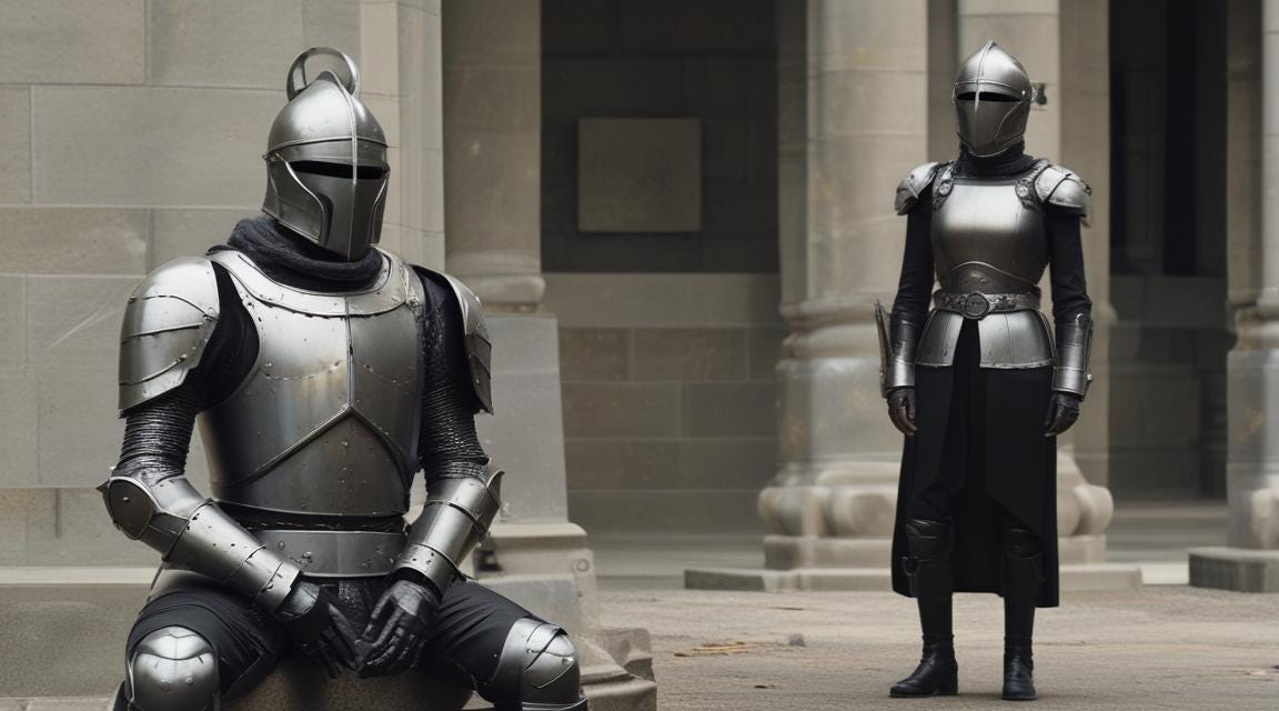 THERE IS NO SUIT OF ARMOR - by Leon Brown, Jr.