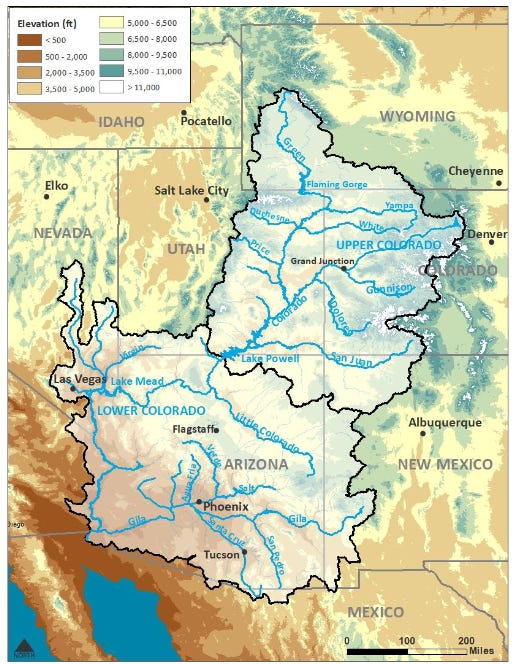 Excerpts From the Recent Colorado River Basin Water Supply Report Plus ...