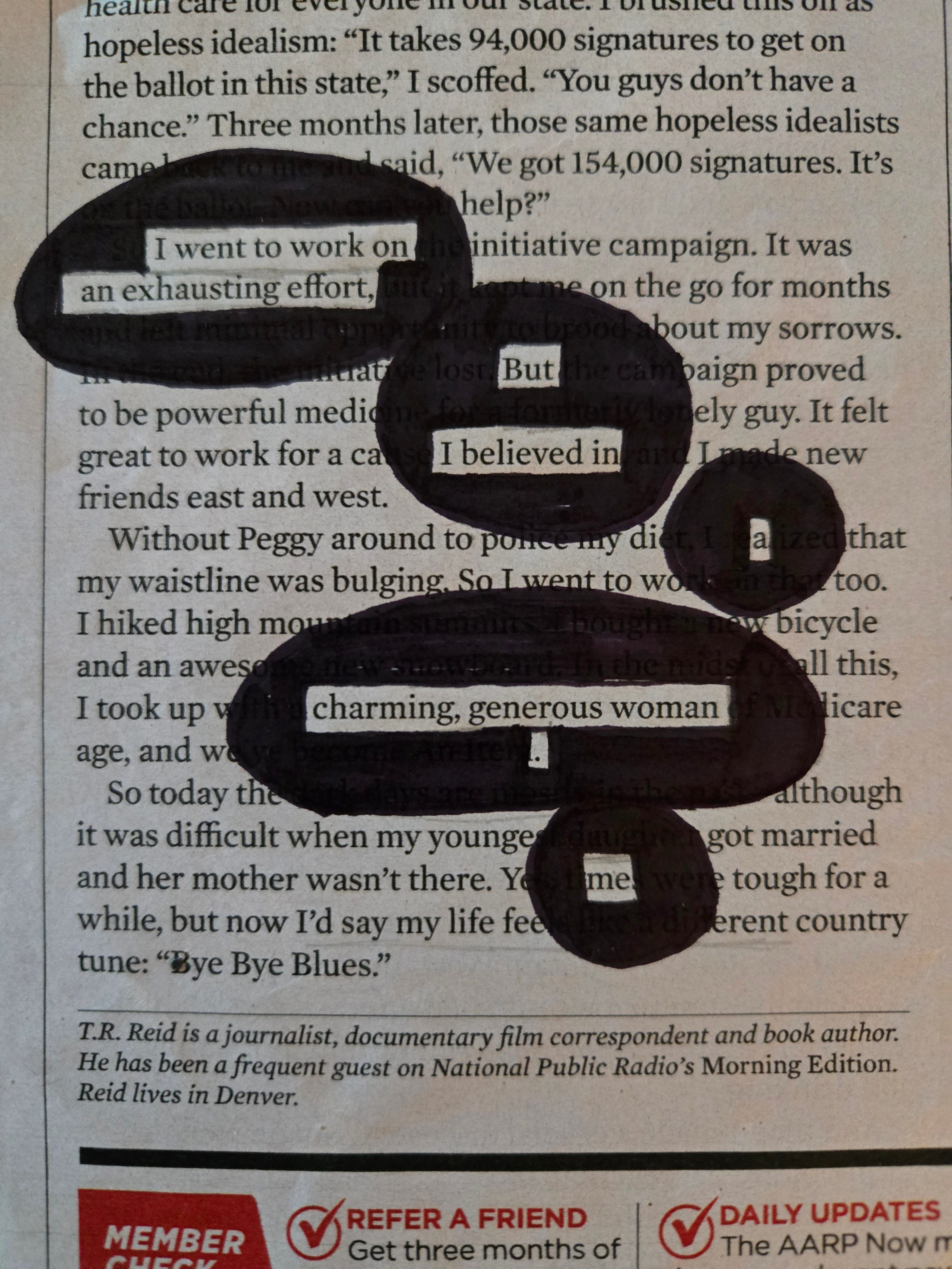 Blackout Poetry Workshop this Month!
