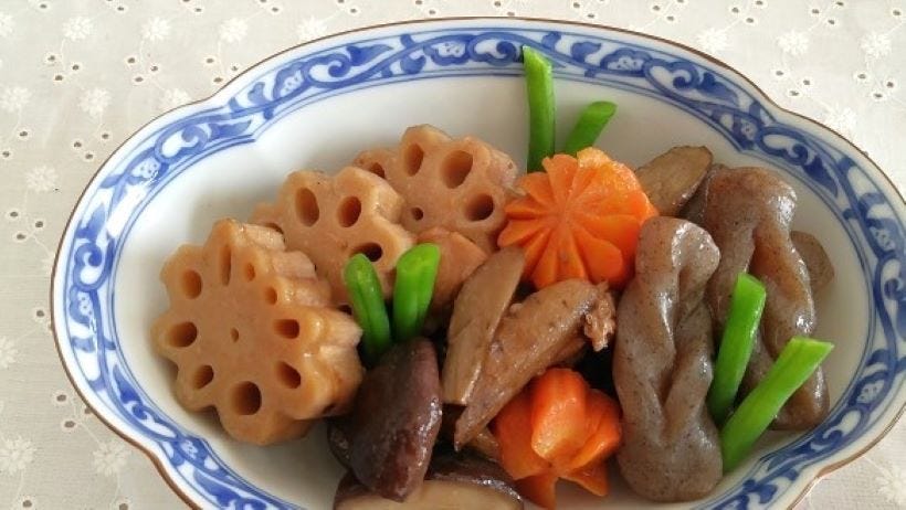 Lotus root, often used in tempura, is good for beauty and health