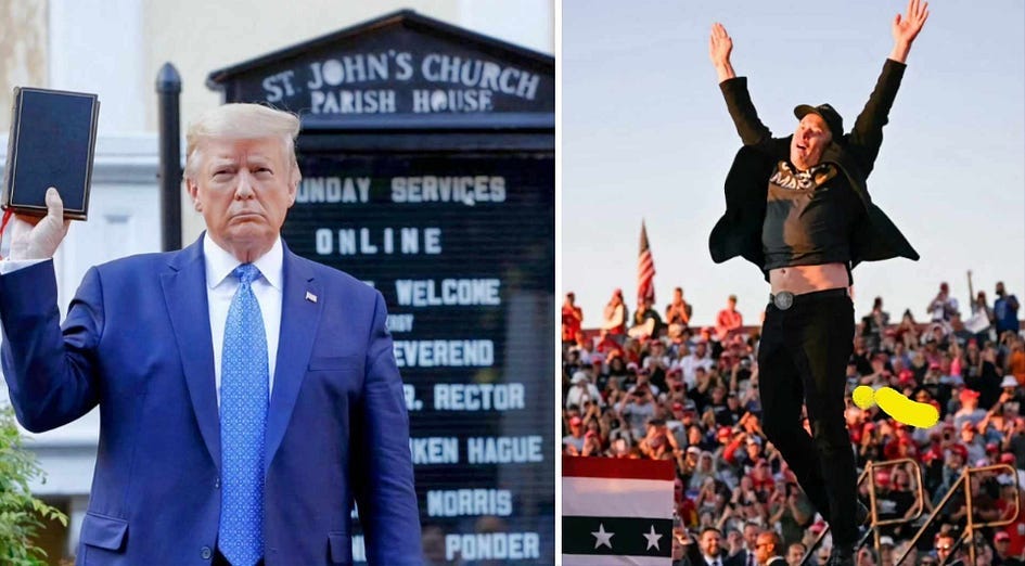 Trump Says His New MAGA-Edition Bible Beats Jesus' Version