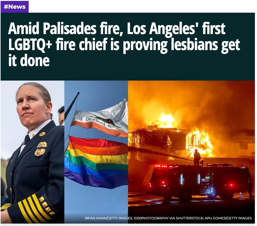 THE LGBTQ+ leadership of the "bigoted" LA Fire Brigade