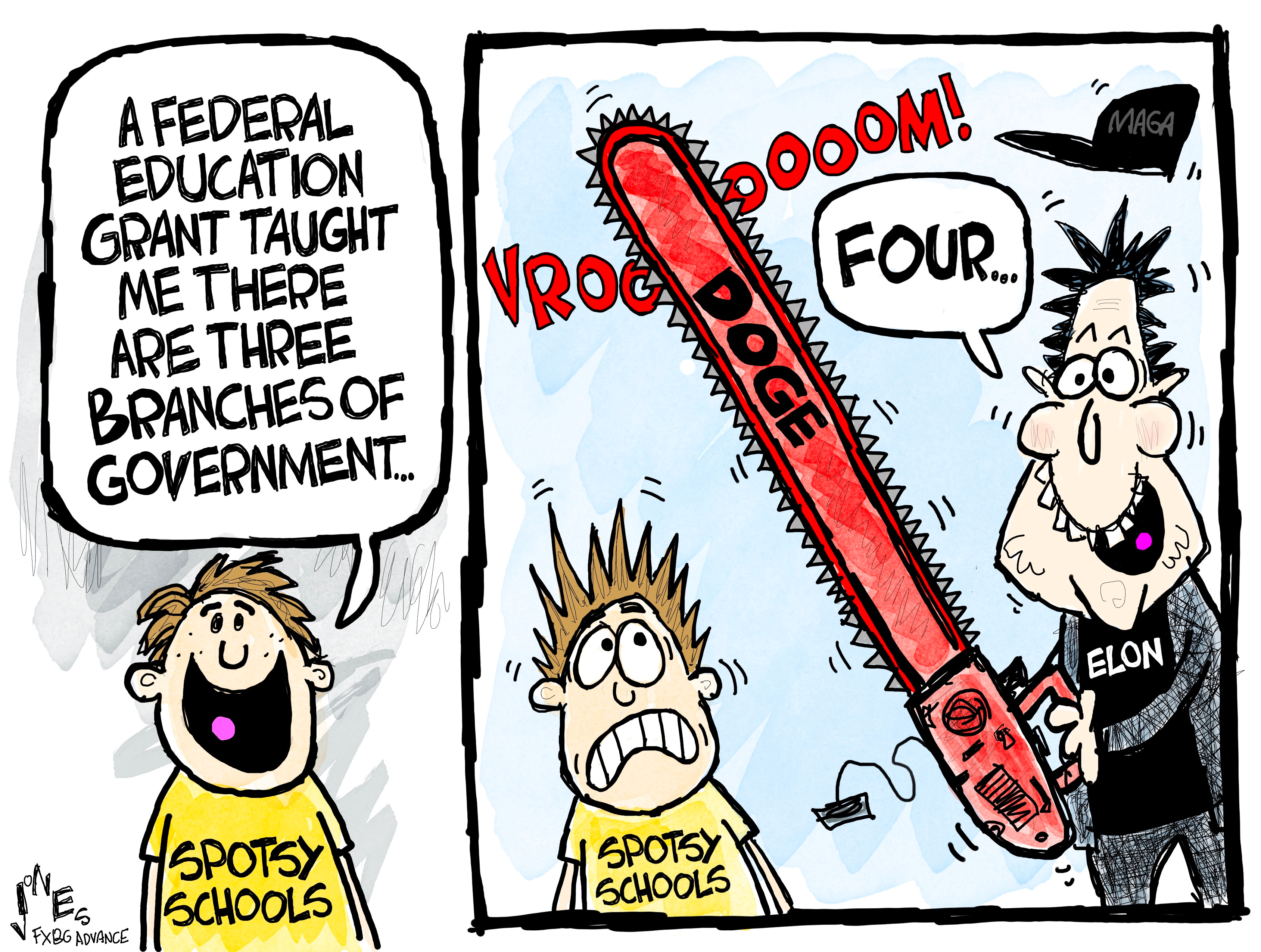 DOGEsaw - by Clay Jones - Claytoonz