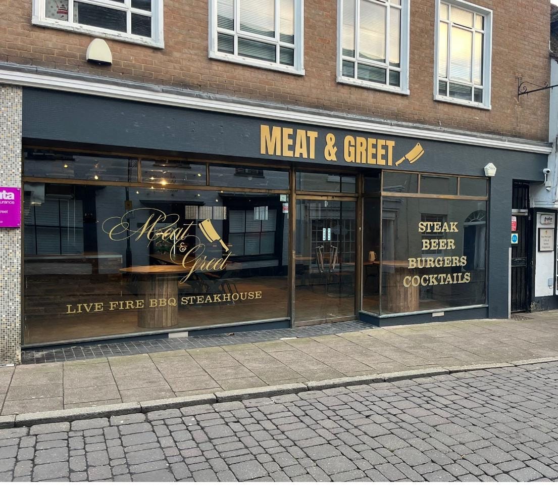 Meat and Greet steakhouse in Bury St Edmunds opening
