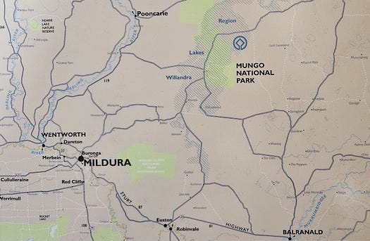 Australia on the Ground 42000 BCE — Lake Mungo