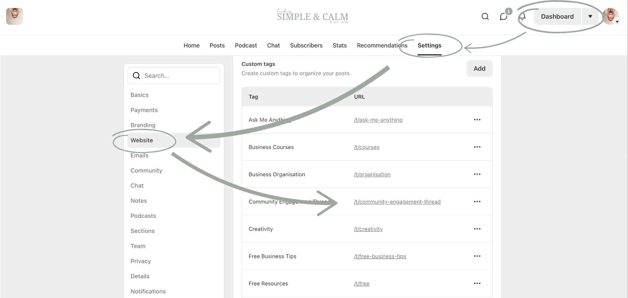 How to Organise Your Substack Posts Using Tags.
