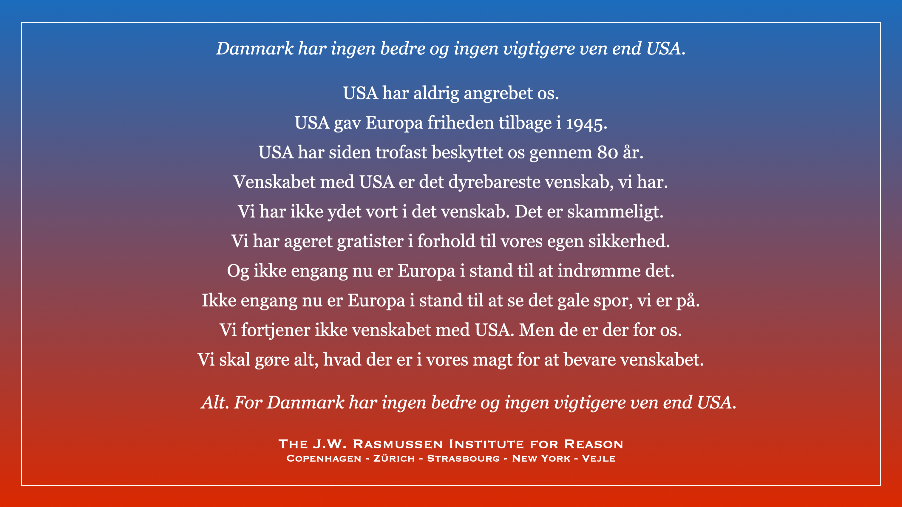 Hvad f•ck har Trump gang i? - by Jesper W. Rasmussen