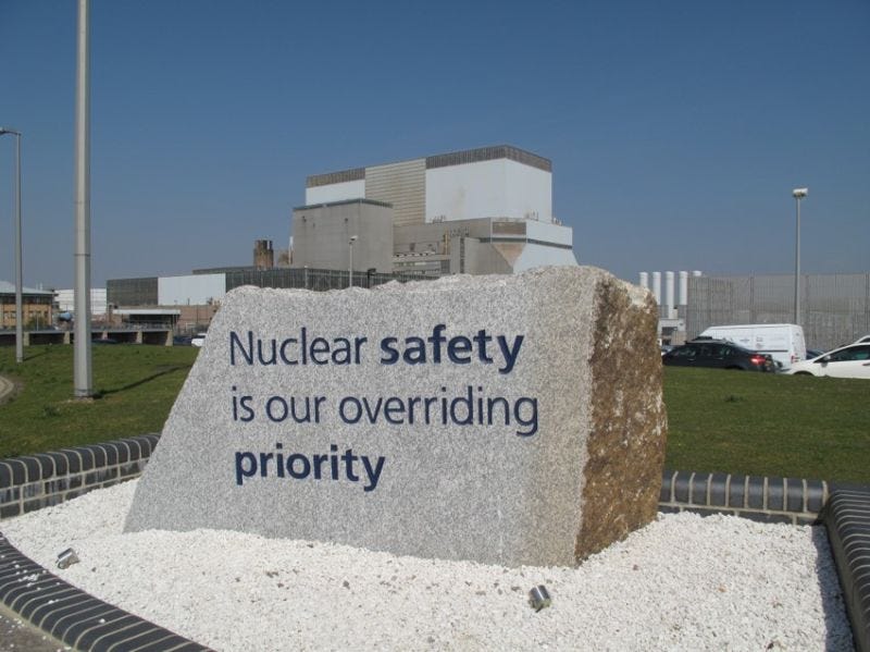 Nuclear safety is NOT our overriding priority