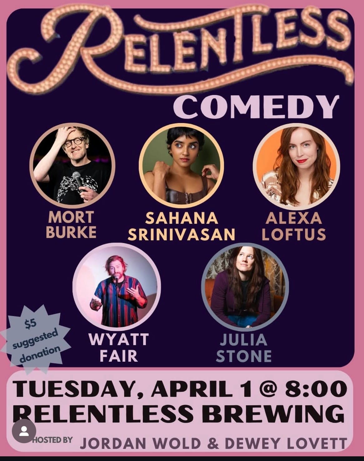 April Fools Relentless Comedy Show - by Jordan Wold