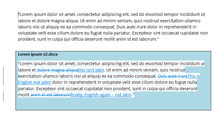 Compare DOCX Documents in Python
