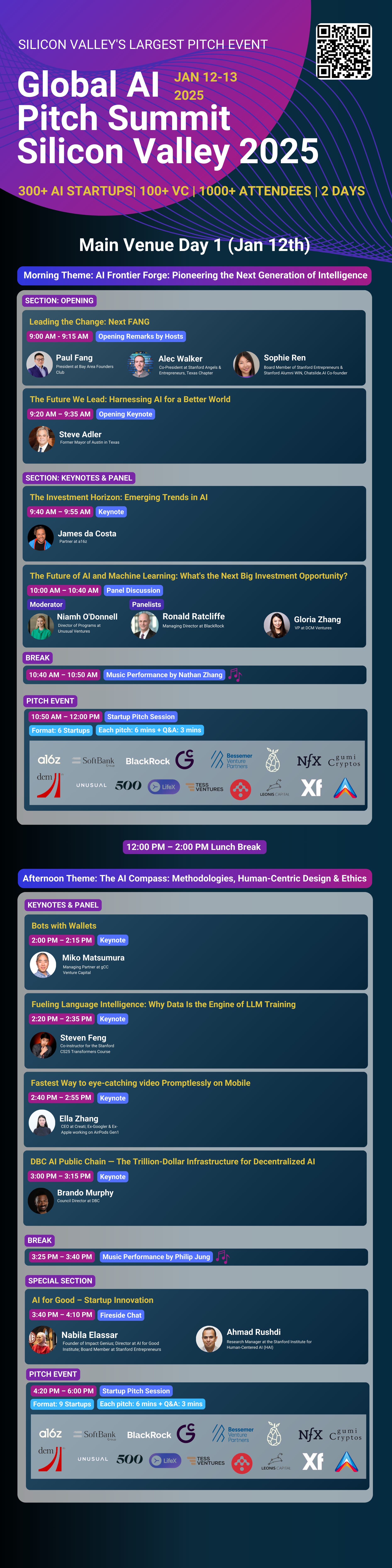 🚀The 2025 Global AI Pitch Summit Agenda is Here! 🚀