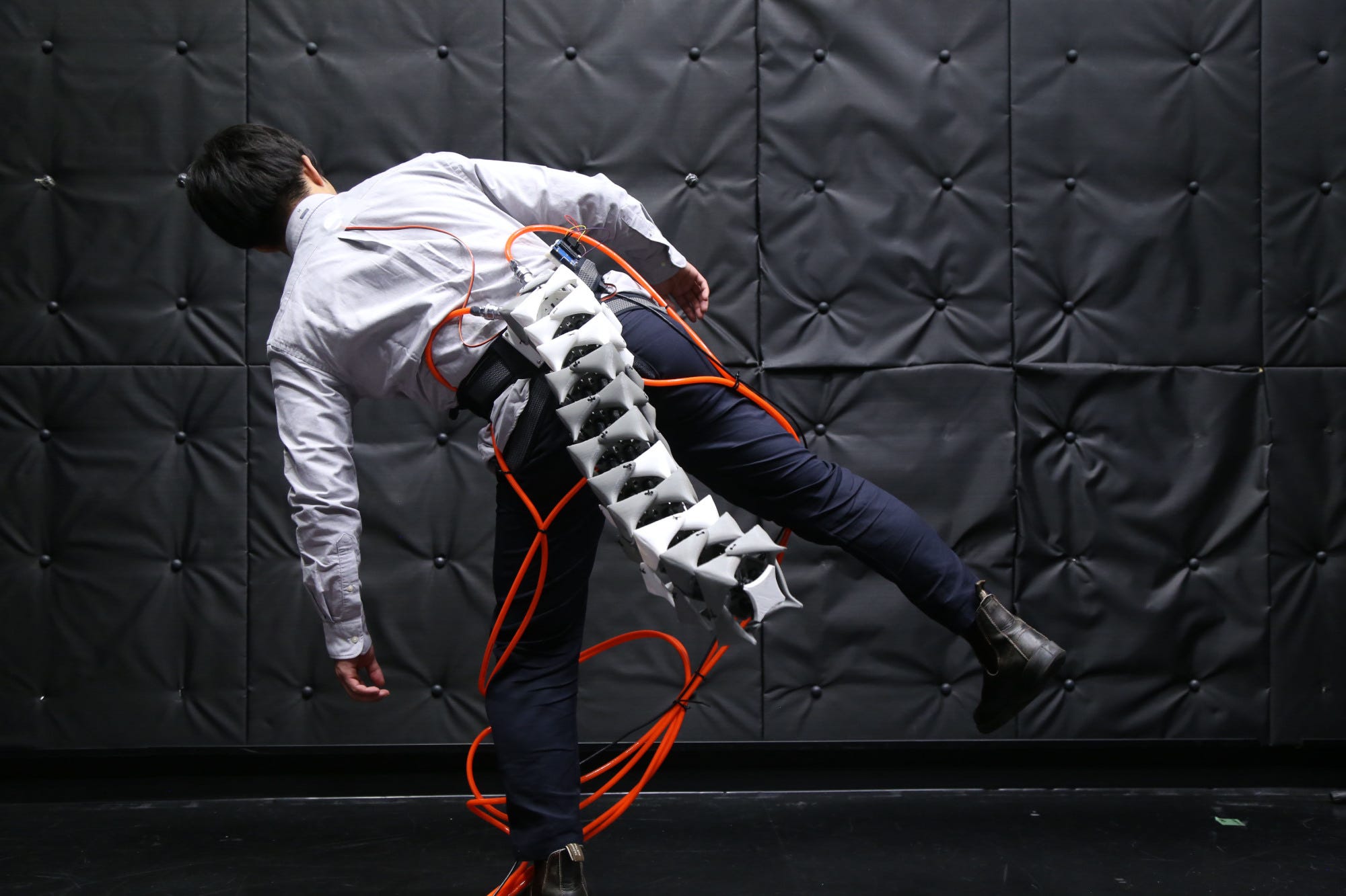 Japanese Scientists Built a Wearable Robotic Tail to Help Humans Balance