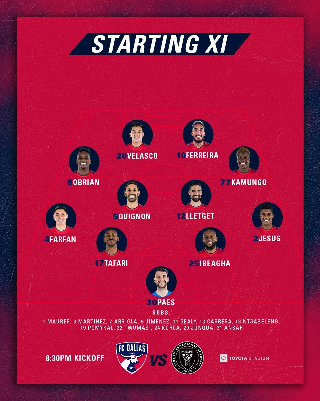 FC Dallas Vs Inter Miami Lineup Notes Big D Soccer FC Dallas Vs Inter Miami Lineup Notes Big D Soccer