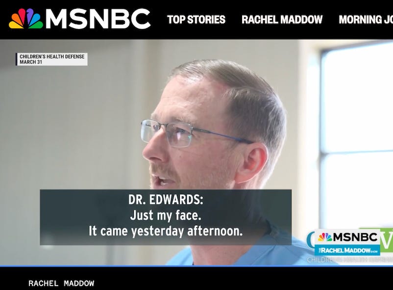 Ben Edwards Saw Patients While Sick With Measles