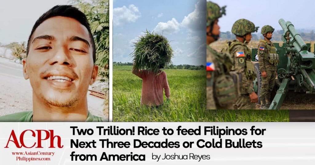 Two Trillion! Rice to feed Filipinos for Next Three Decades or Cold ...