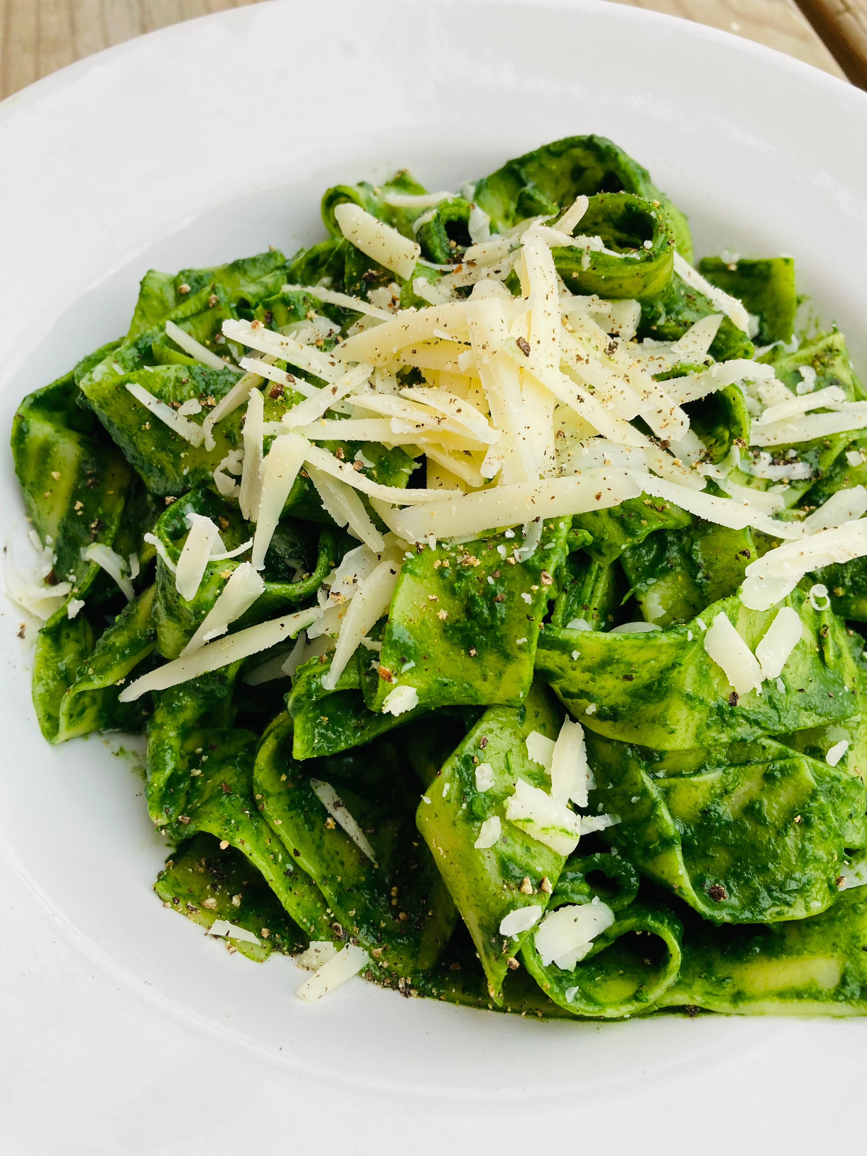 Pappardelle with Kale Sauce - by Christy Ragsdale