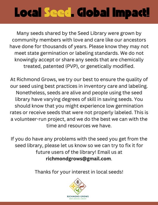 All About Signage - by Seed Library Network