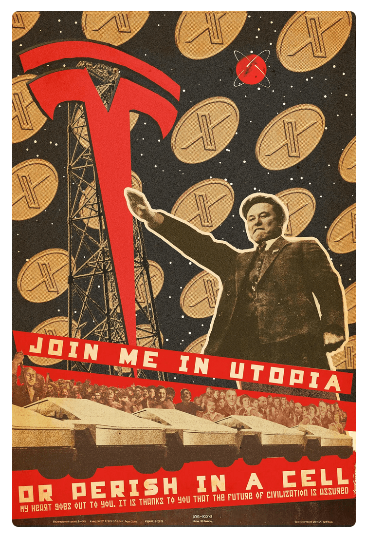 Propaganda posters for our new fascist oligarchy