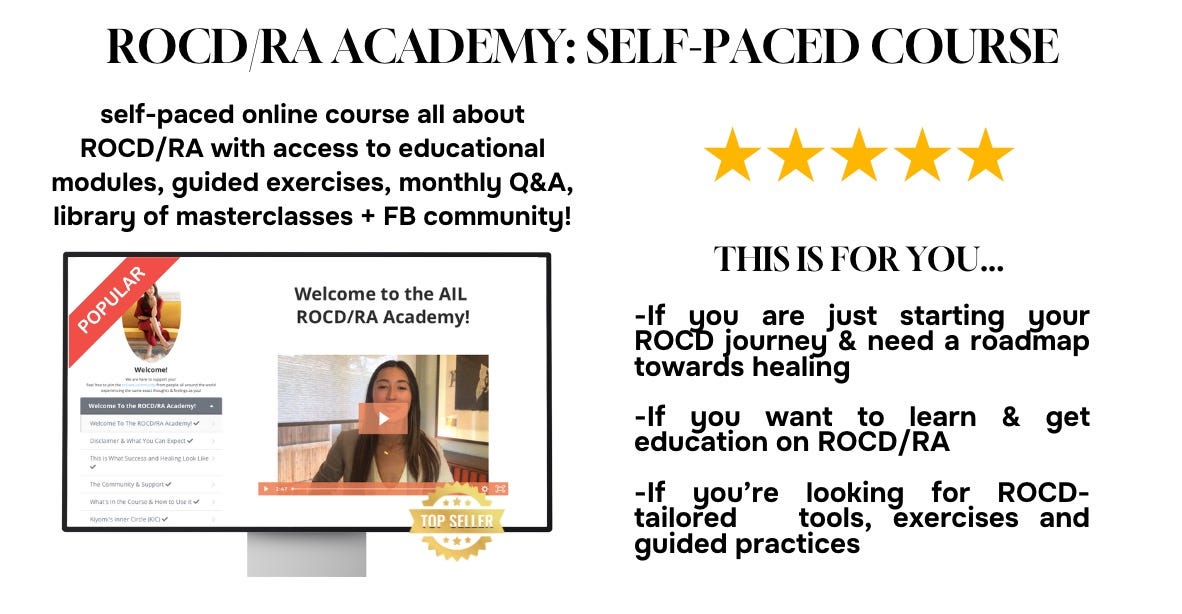 Why Relapse Happens And What It Could Mean (ROCD/RA)