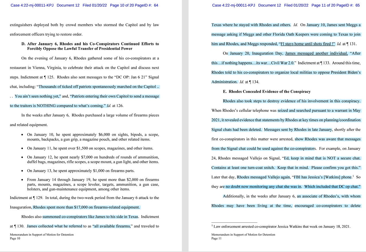 3rd superseding indictment. Ryan Samsel case update, Rhodes shall remain detained -Meggs ...
