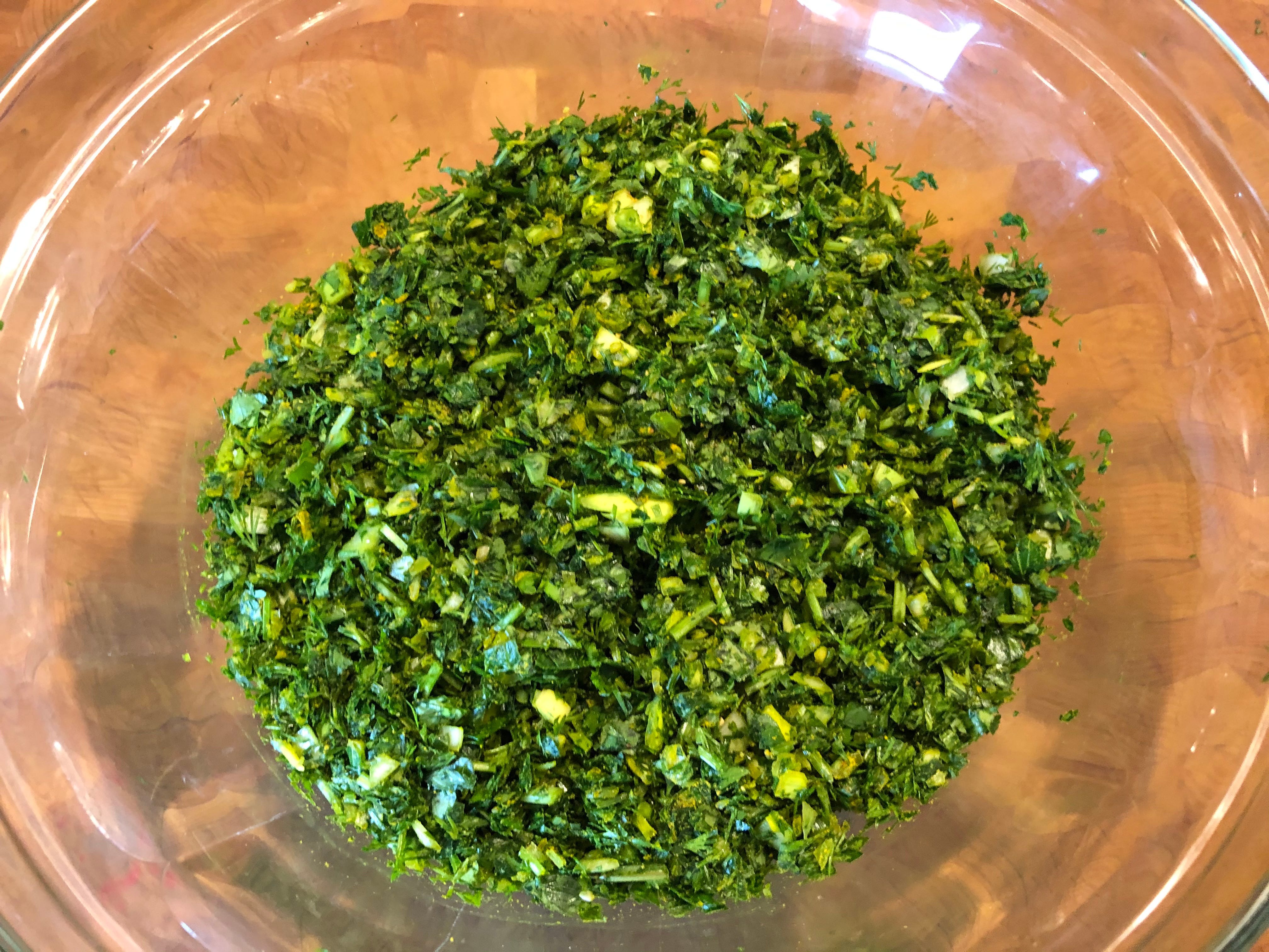 Sabzi Polo with Mahi - by Mary Wysong-Haeri - Oenobooks