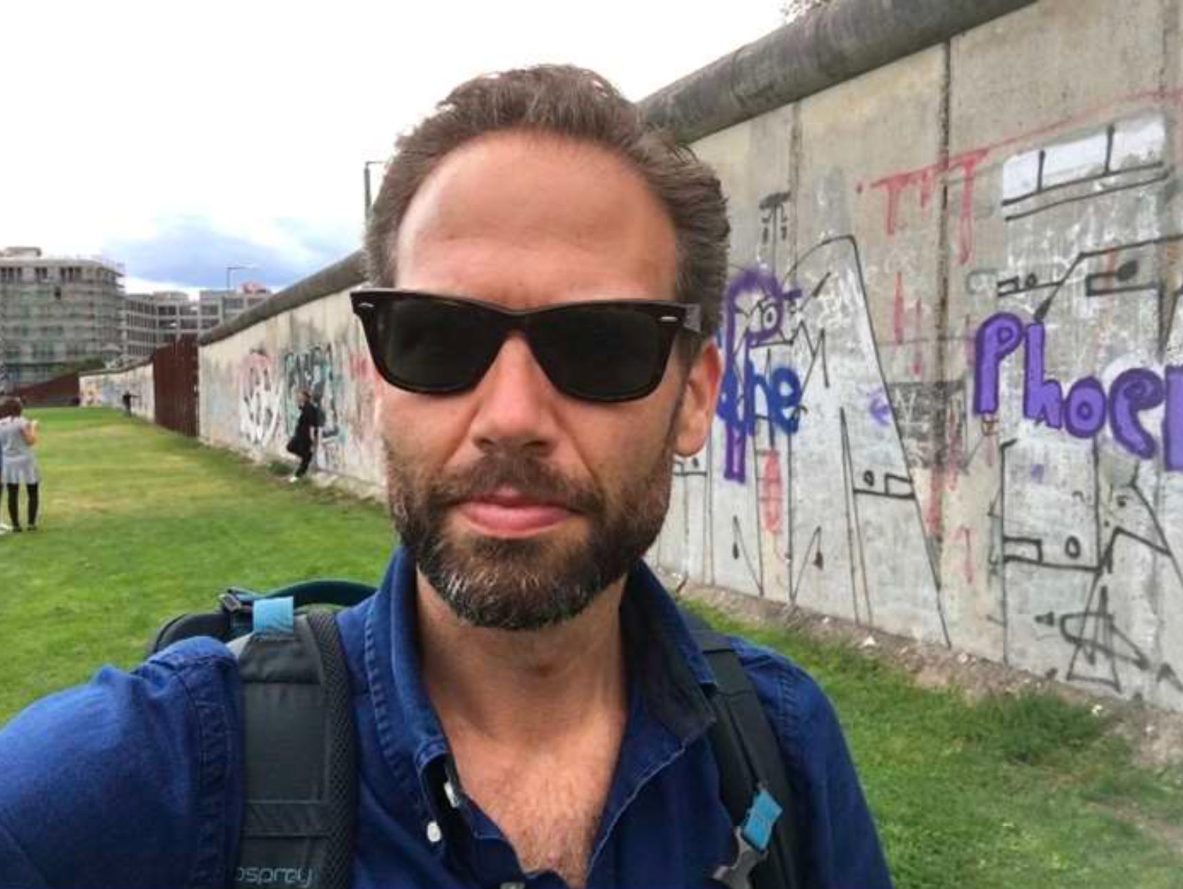 The Berlin Wall and a Date - by Tom Houts