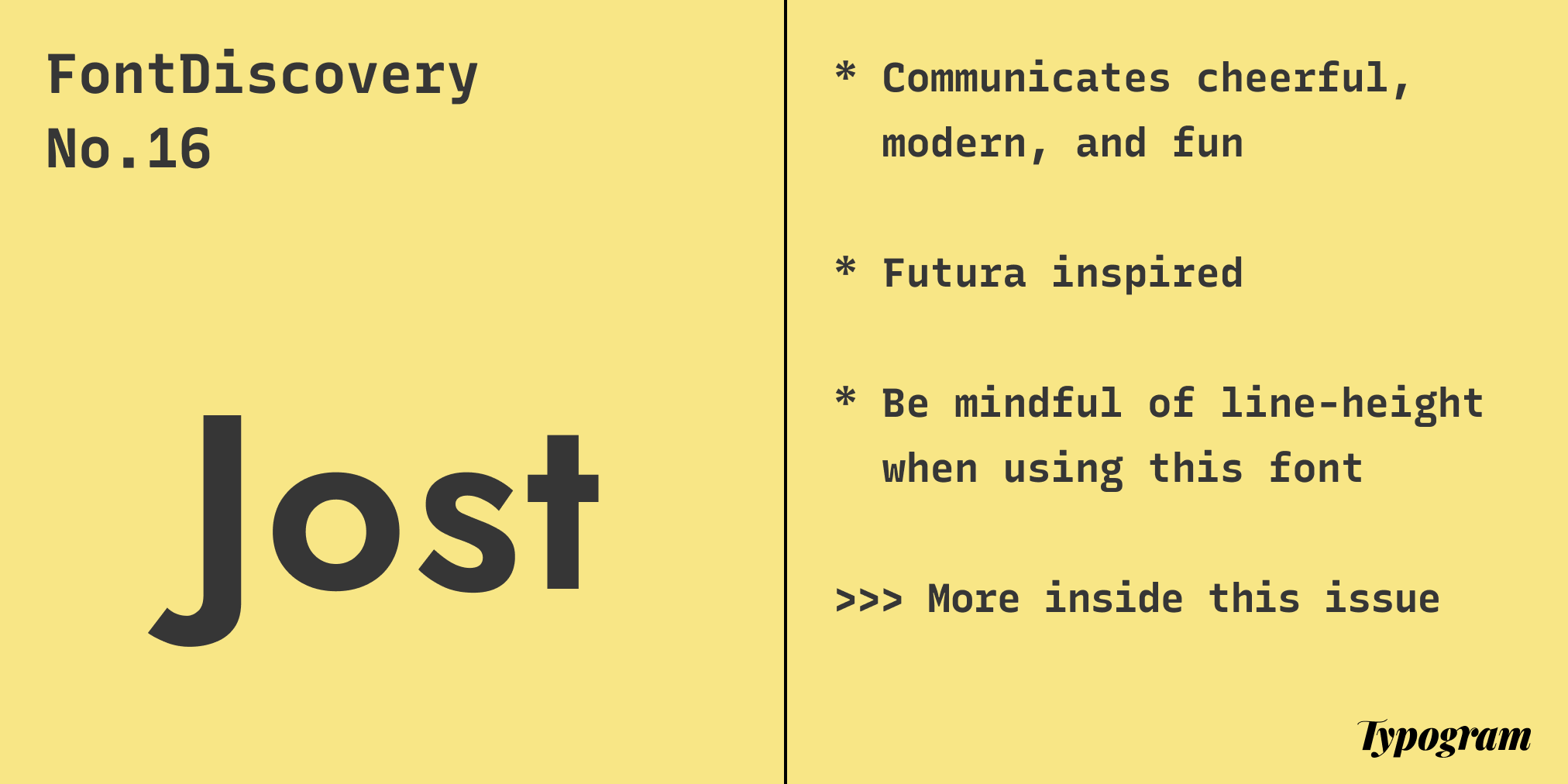 Reviewing Jost: A Geometric Sans Serif Expressing Extra Joy - FontDiscovery