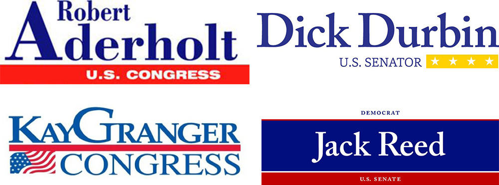 Why political designers use certain fonts for specific candidates