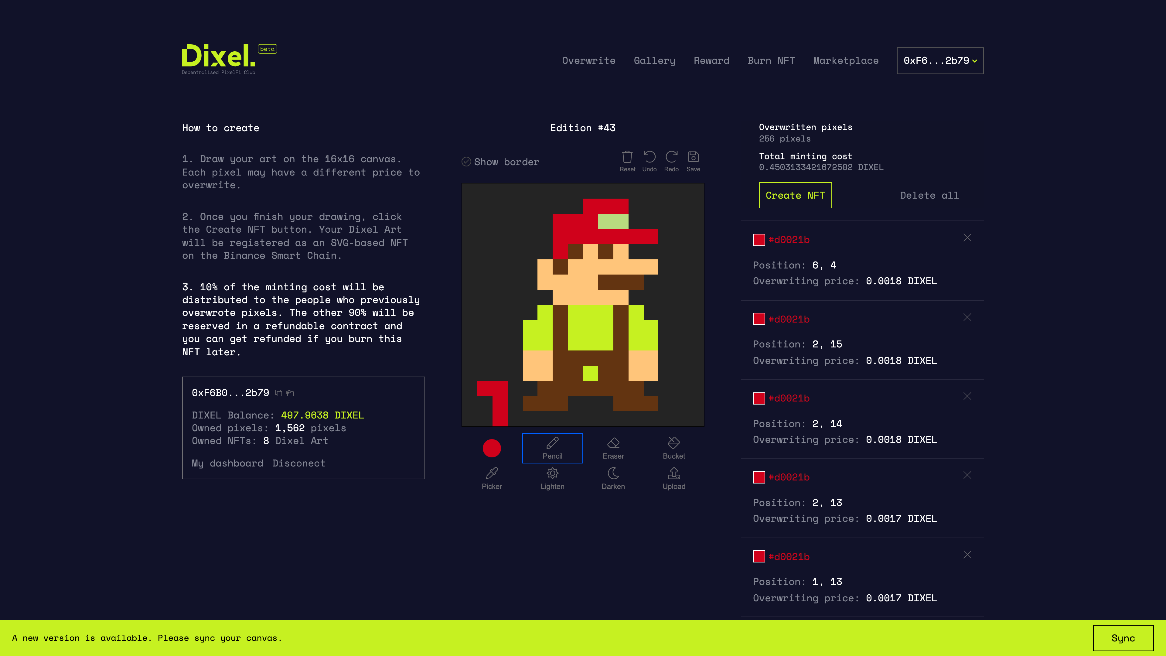 Dixel Club Beta Launch (Testnet) - Draw to Earn!