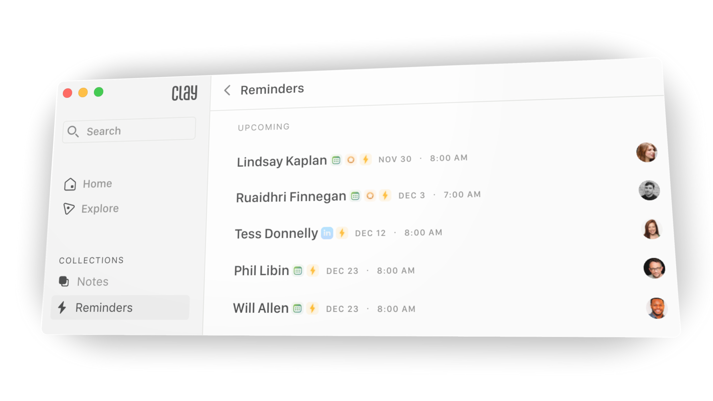 Clay is a promising new service that helps keep track of your contacts ...