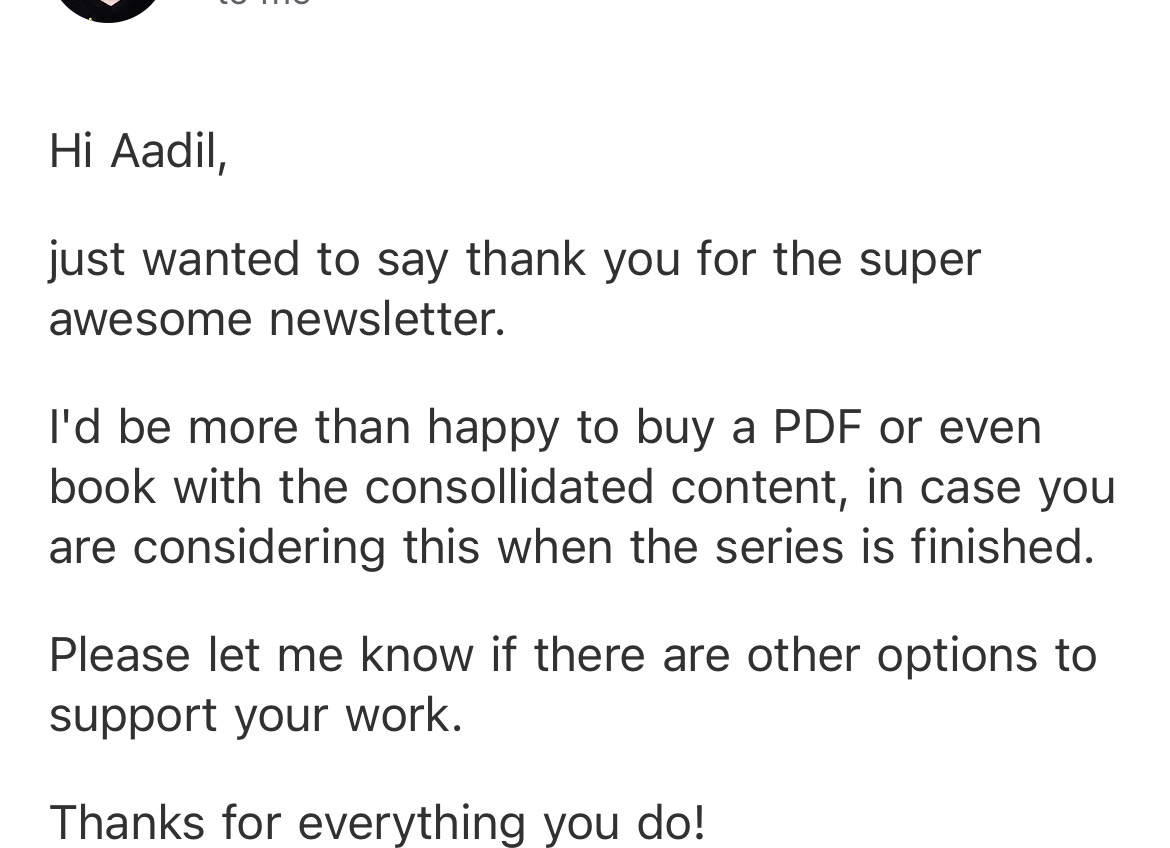 Building Romes' got 1,000 readers! - by Aadil Maan