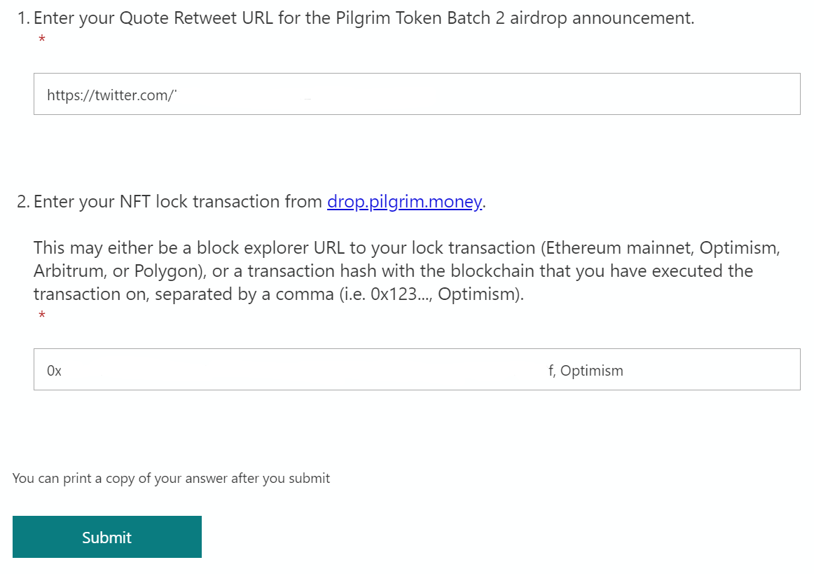 Airdrop Guide - Pilgrim Protocol Batch 2