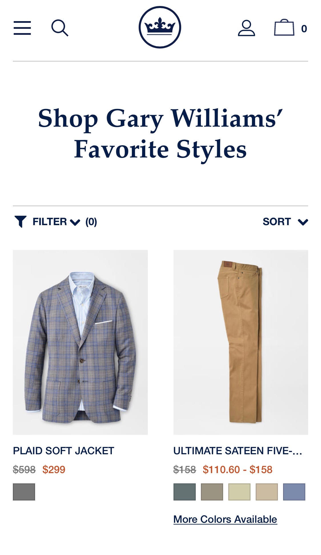 Peter Millar Launches Site Page to Showcase Gary Williams Golf Channel ...